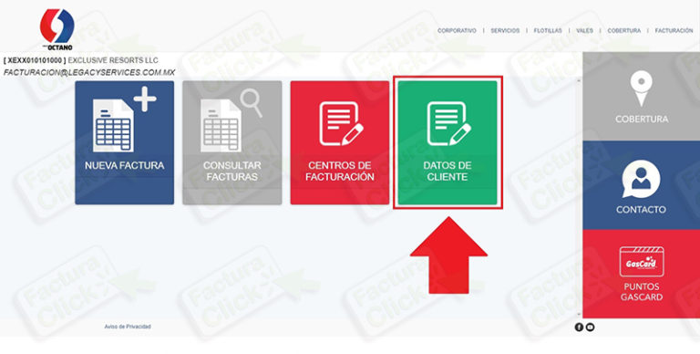 Grupo Octano Facturación | Factura en línea | Factura Click