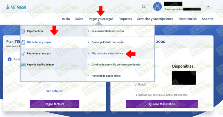 ¿Cómo facturar en Telcel? | Facturación en línea | Factura Click