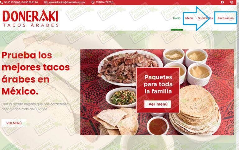 Don Eraki Facturación | Restaurantes | Factura Click